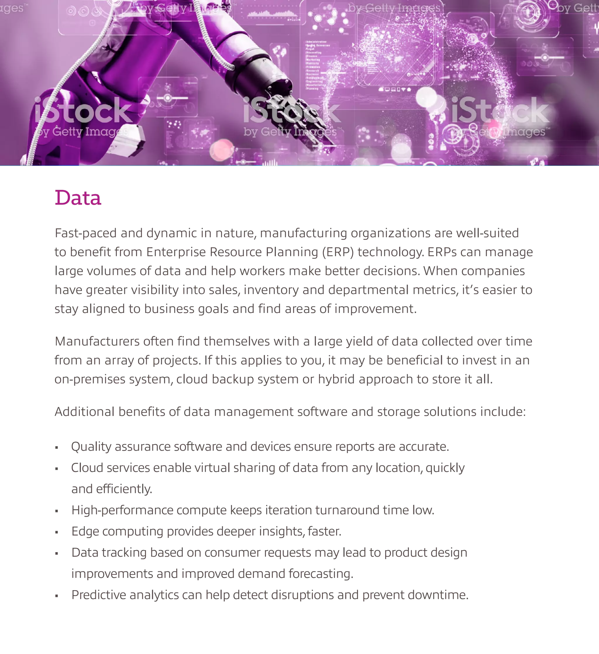 Technology Solutions for Manufacturing | PDF | Computing | Technology & Computing