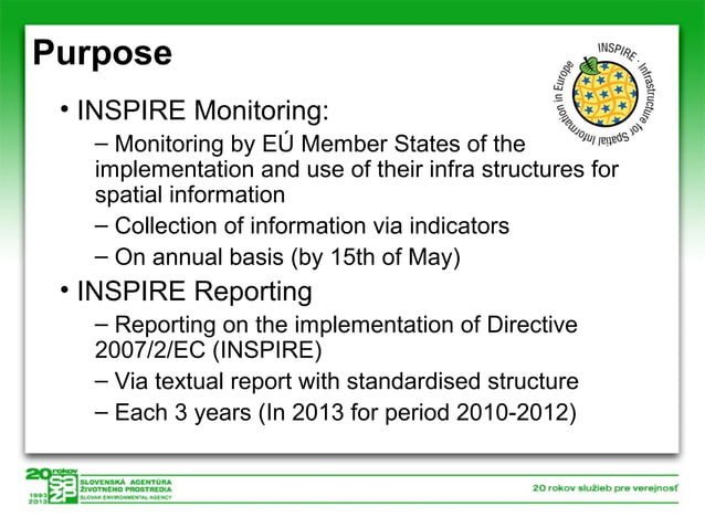 SK INSPIRE monitoring & reporting (2013) | PPT