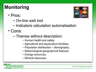 SK INSPIRE monitoring & reporting (2013) | PPT