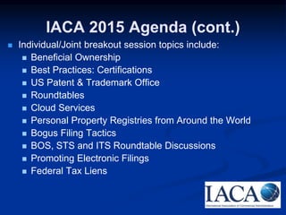 International Association of Commercial Administrators | PPTX