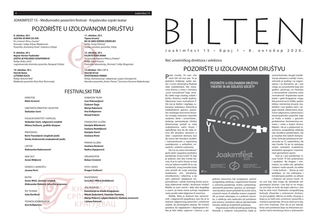15. Joakimfest Bilten 1. | PPT