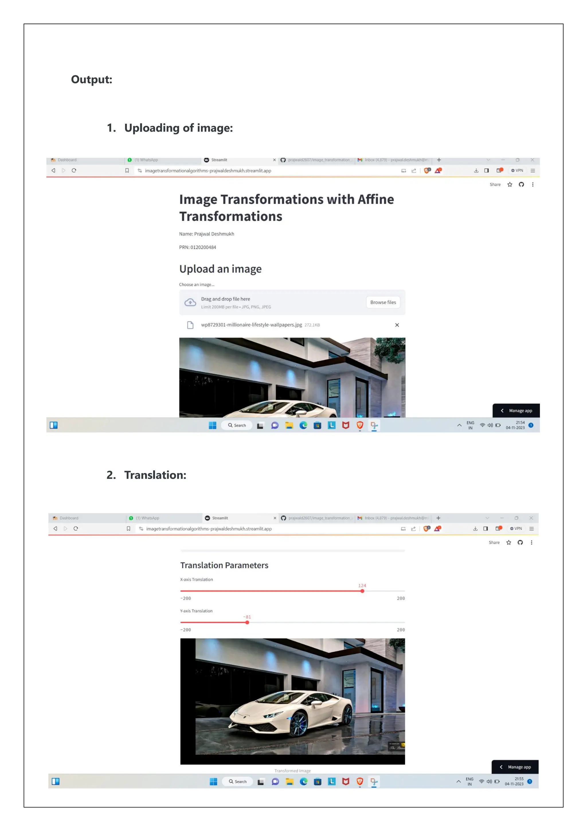 Computer vision image enhancement ppt prajwal deshmukh | PDF