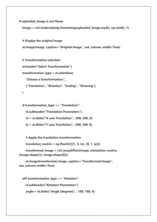 Computer vision image enhancement ppt prajwal deshmukh | PDF