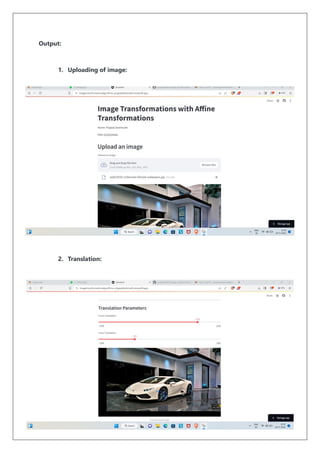 Computer vision image enhancement ppt prajwal deshmukh | PDF