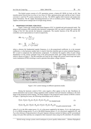 Hybrid energy storage system control analogous to power quality ...