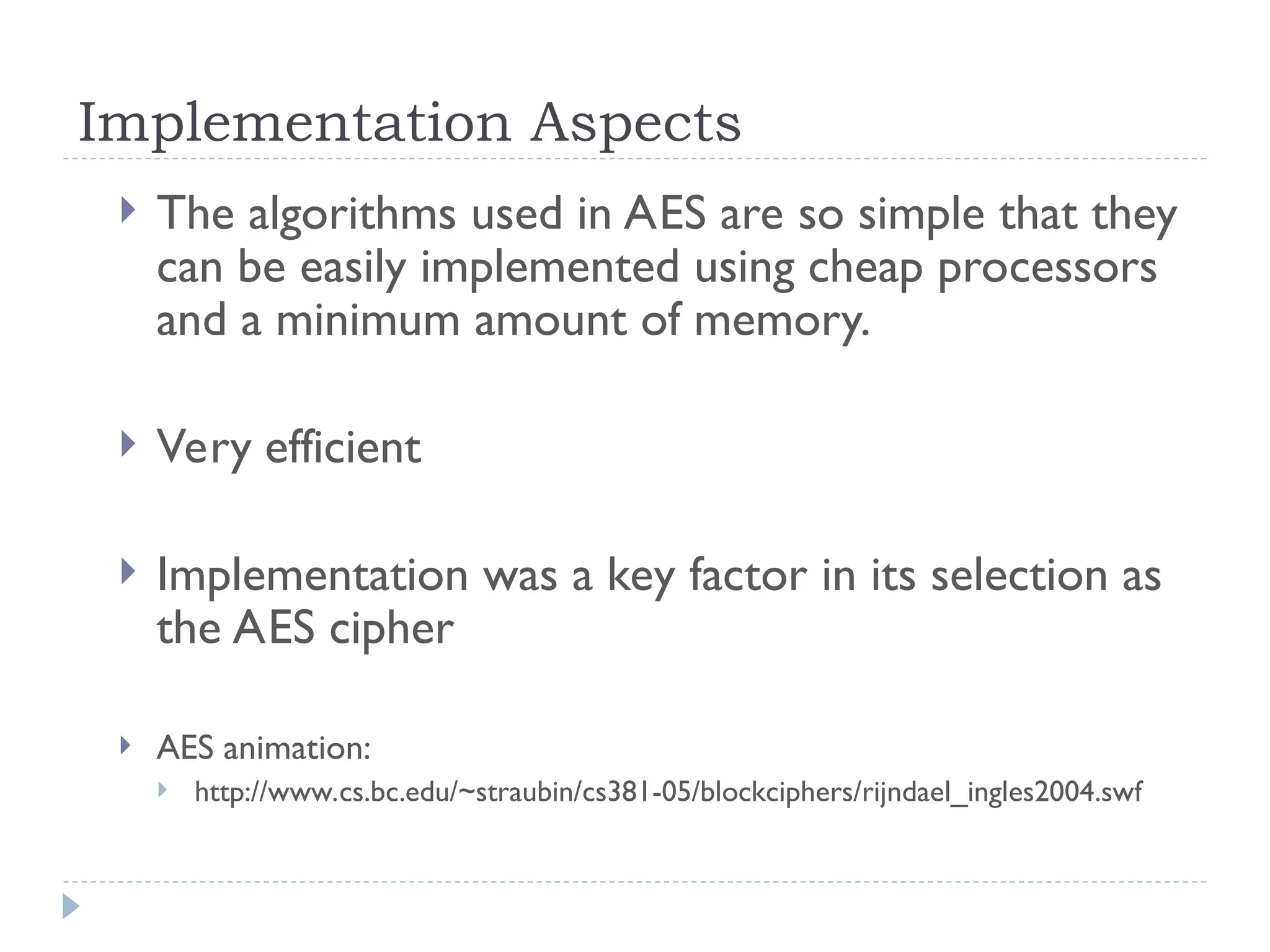 Advanced Encryption System Network And Securityppt