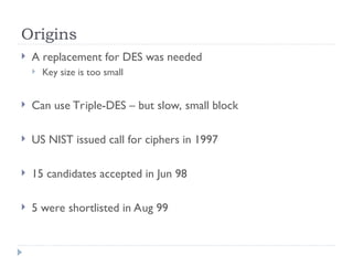Advanced Encryption System - Network and Security.ppt