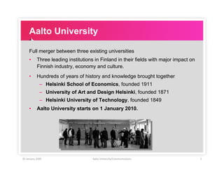Aalto University Presentation | PDF | Professional School ...