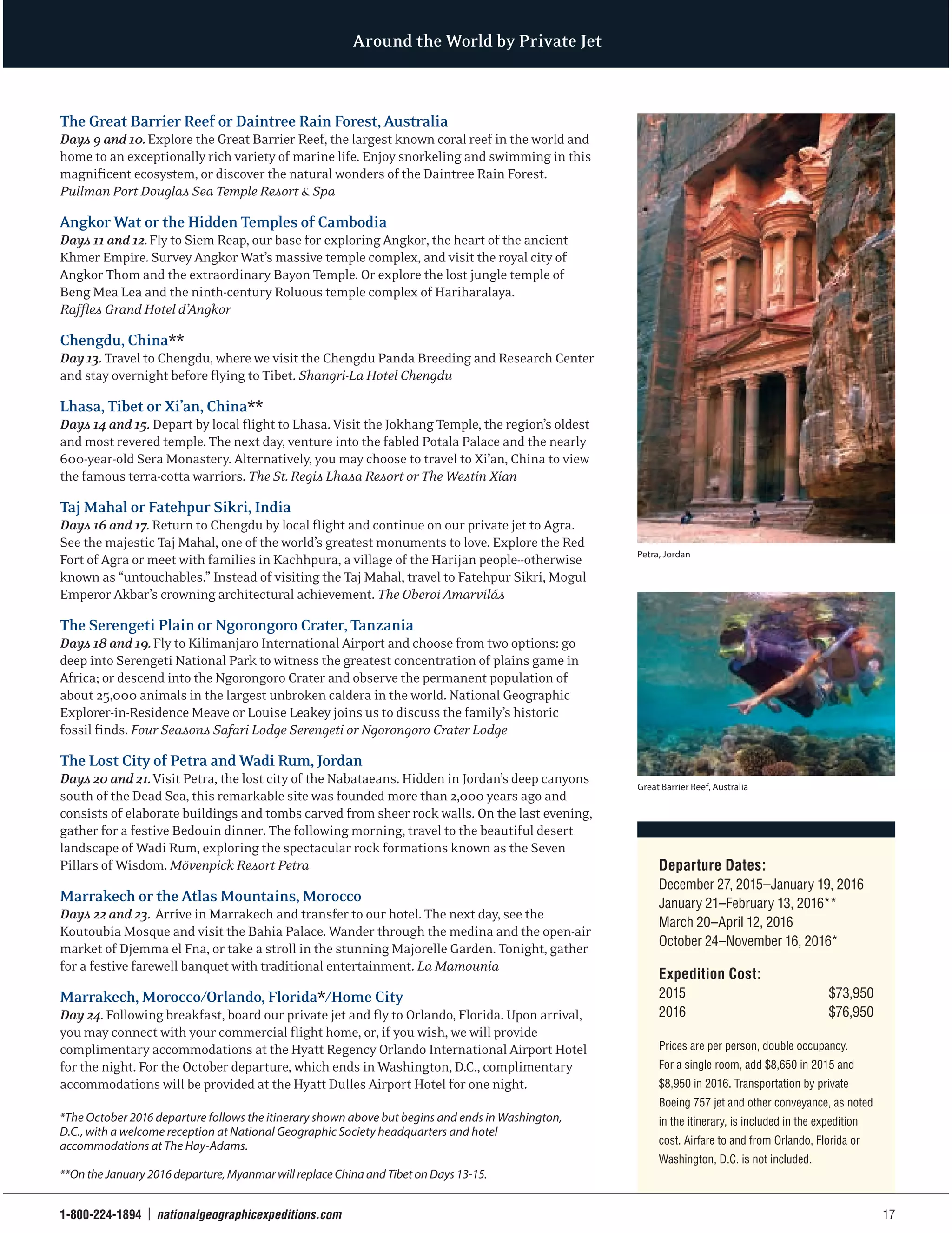 NG 2015-16 Private Jet Catalog | PDF | Polar Travel | Travel Locations