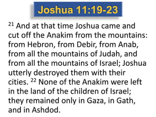 The God Who Fights for You - Joshua 10-12 | PDF