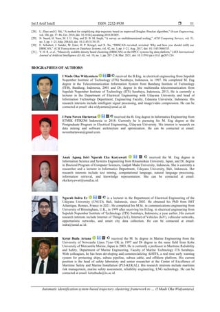 Automatic identification system-based trajectory clustering framework to identify vessel ...