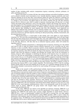 Automatic identification system-based trajectory clustering framework to identify vessel ...