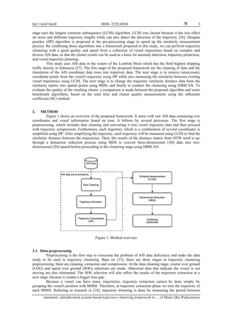 Automatic identification system-based trajectory clustering framework to identify vessel ...