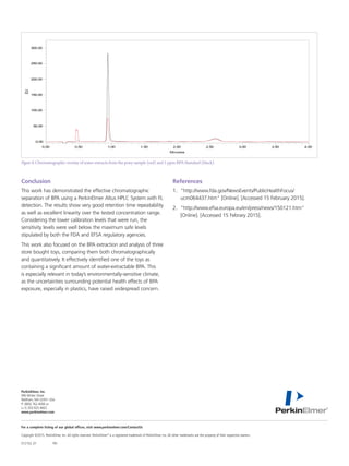 Analysis of Bisphenol A in Toys by HPLC with Fluorescence Detection | PDF