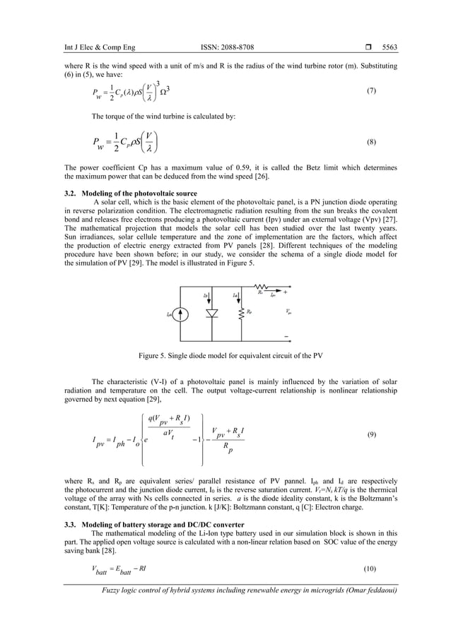 Fuzzy logic control of hybrid systems including renewable energy in microgrids | PDF