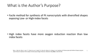 Synthesis of Pt Nanoparticles with different shapes using the same ...