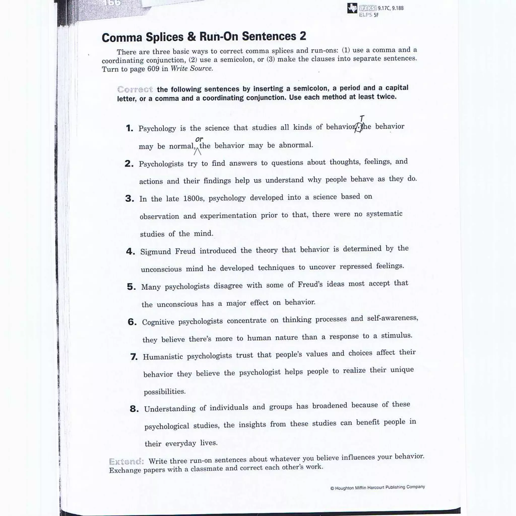 Run ons and comma splices practice #1 | PDF