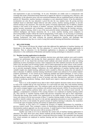 Blockchain and machine learning in education: a literature review | PDF