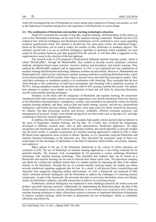 Blockchain and machine learning in education: a literature review | PDF