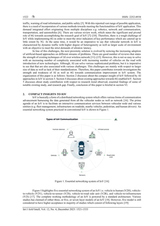 Insights of 6G and artificial intelligence-based internet-of-vehicle ...