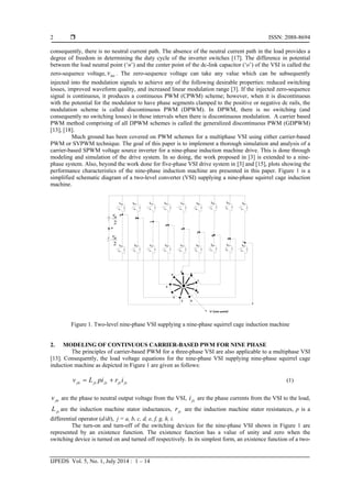 Modeling and Simulation of a Carrier-based PWM Voltage Source Inverter for a Nine Phase ...