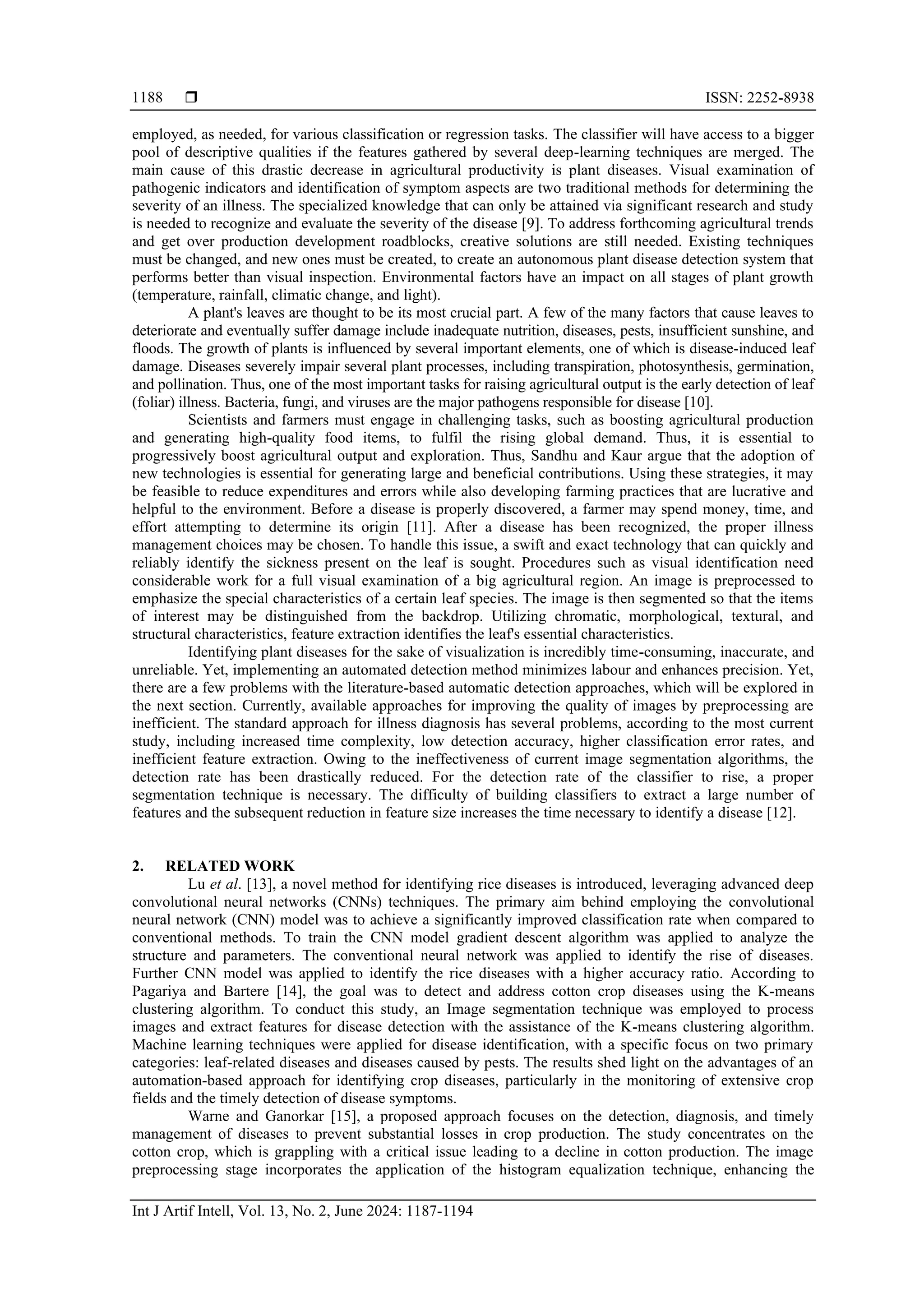 A survey on plant leaf disease identification and classification by ...