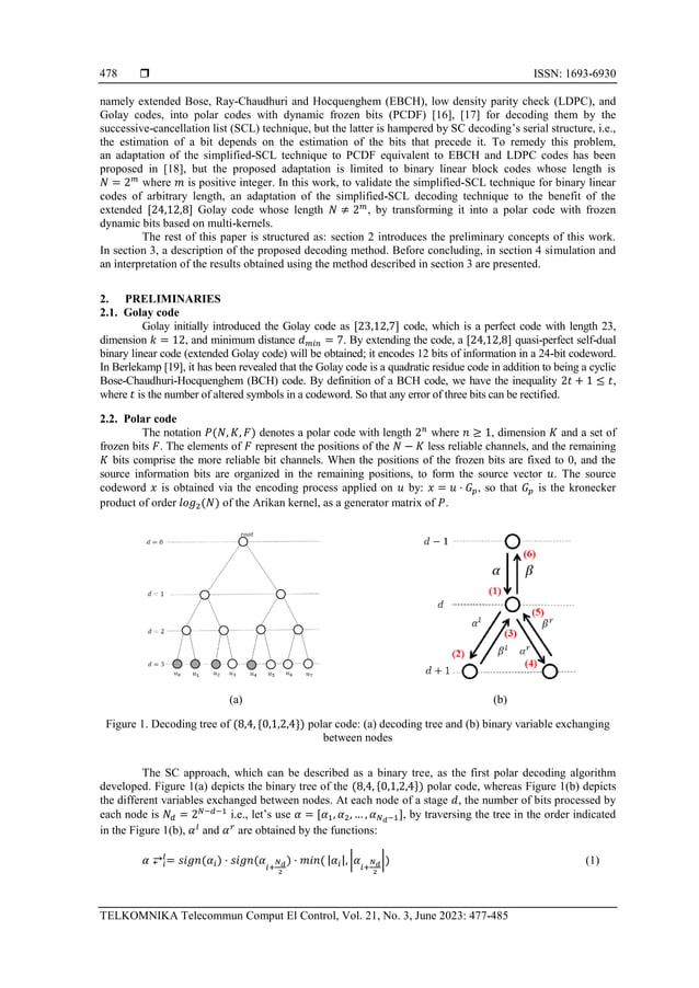 Decoding of the extended Golay code by the simplified successive-cancellation list decoder ...