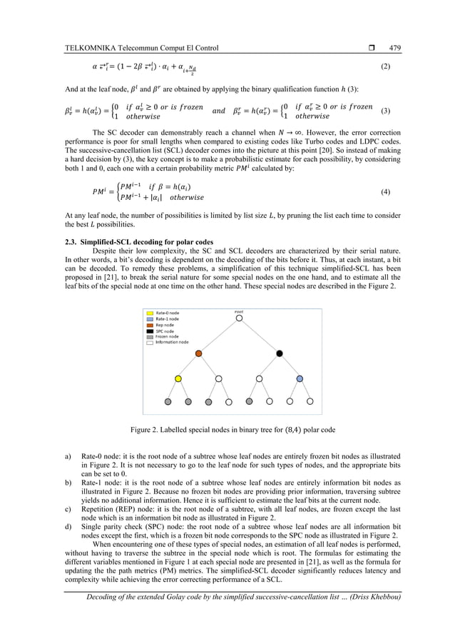Decoding Of The Extended Golay Code By The Simplified Successive Cancellation List Decoder