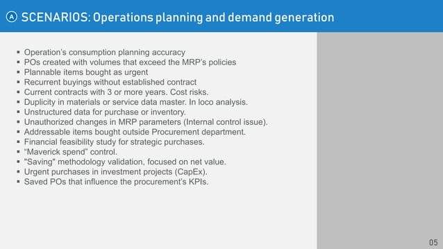 Audit scenarios for procurement and materials management | PPT