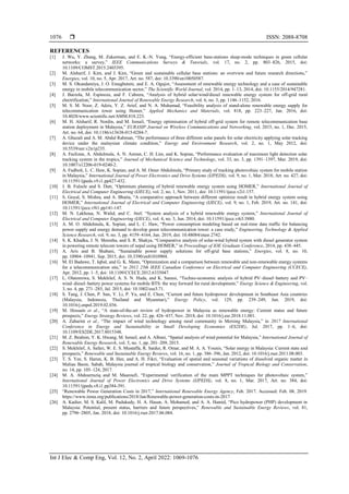 Micropower system optimization for the telecommunication towers based on various renewable ...