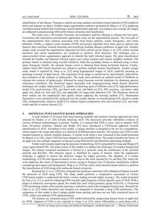 Review of image processing and artificial intelligence methodologies for apple leaf disease ...
