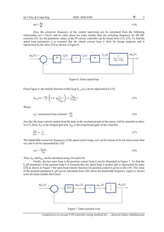 Comparison of cascade P-PI controller tuning methods for PMDC motor based on intelligence ...