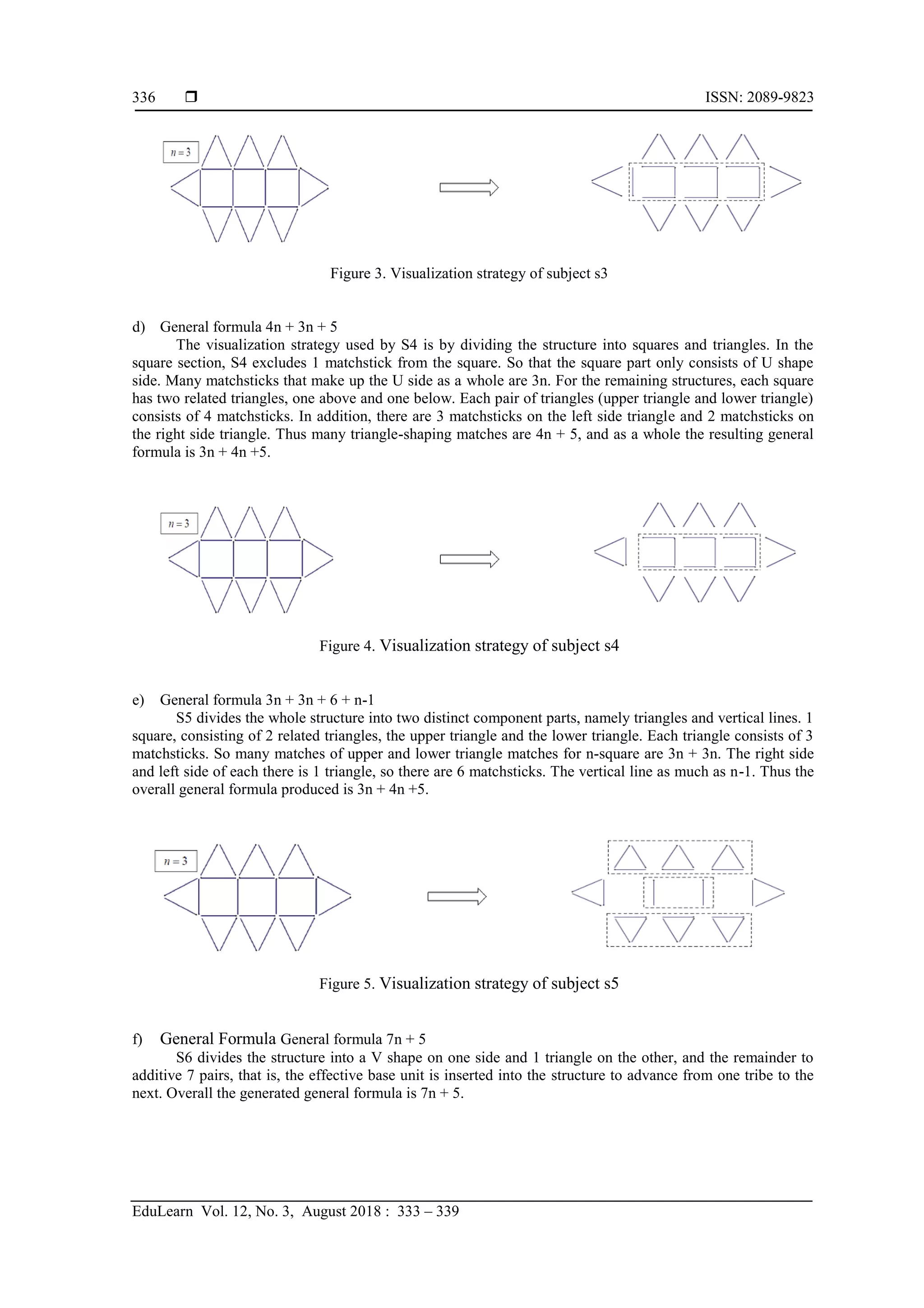 The Seventh Grade Students’ Generalization Strategies of Patterns | PDF