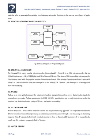 Zigbee Controlled Multi Functional Surveillance Spy Robot for Military ...