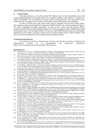 Evaluation of the weighted-overlap add model with massive MIMO in a 5G ...