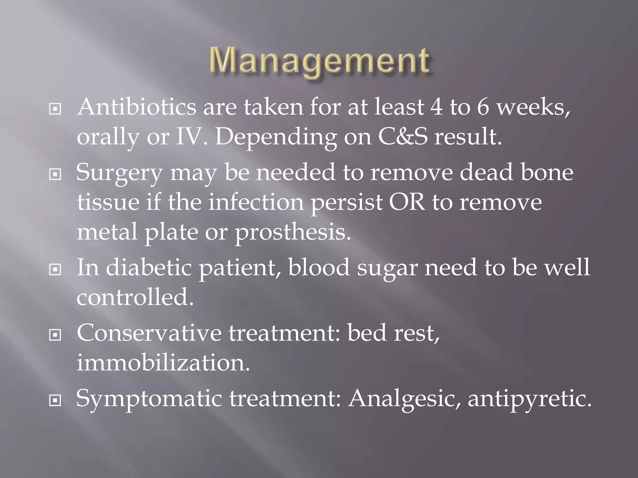 Osteomyelitis Case Presentation | PPTX
