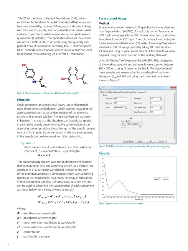 Pharmaceutical Assay and Multicomponent Analysis | PDF