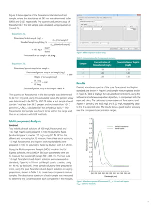 Pharmaceutical Assay and Multicomponent Analysis | PDF