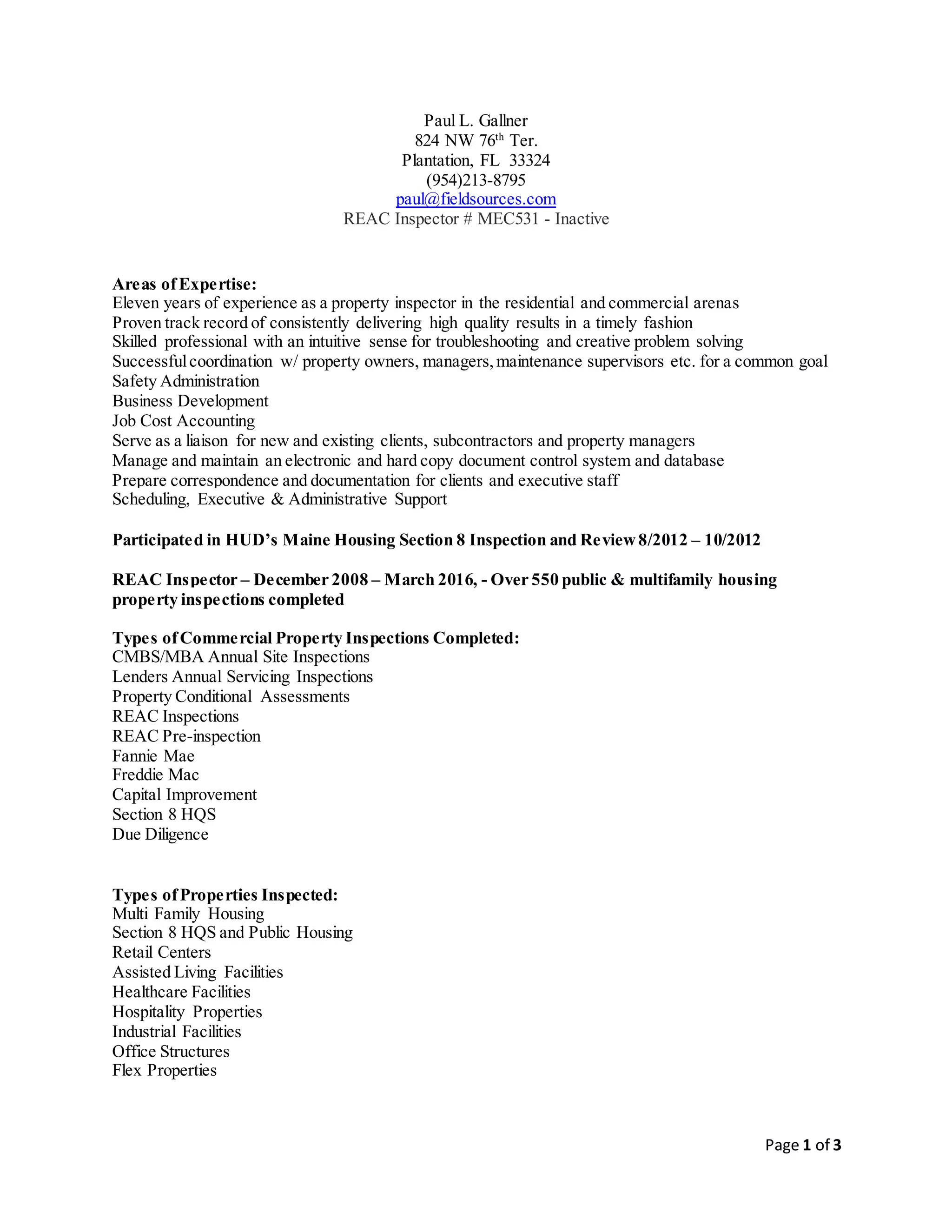 Paul Resume 2016 | PDF