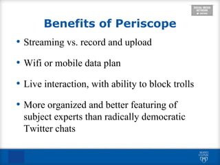 Periscope Session at #MayoClinicETF | PPT