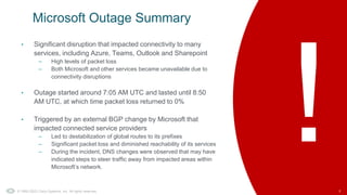 Microsoft Outage Analysis | PPTX