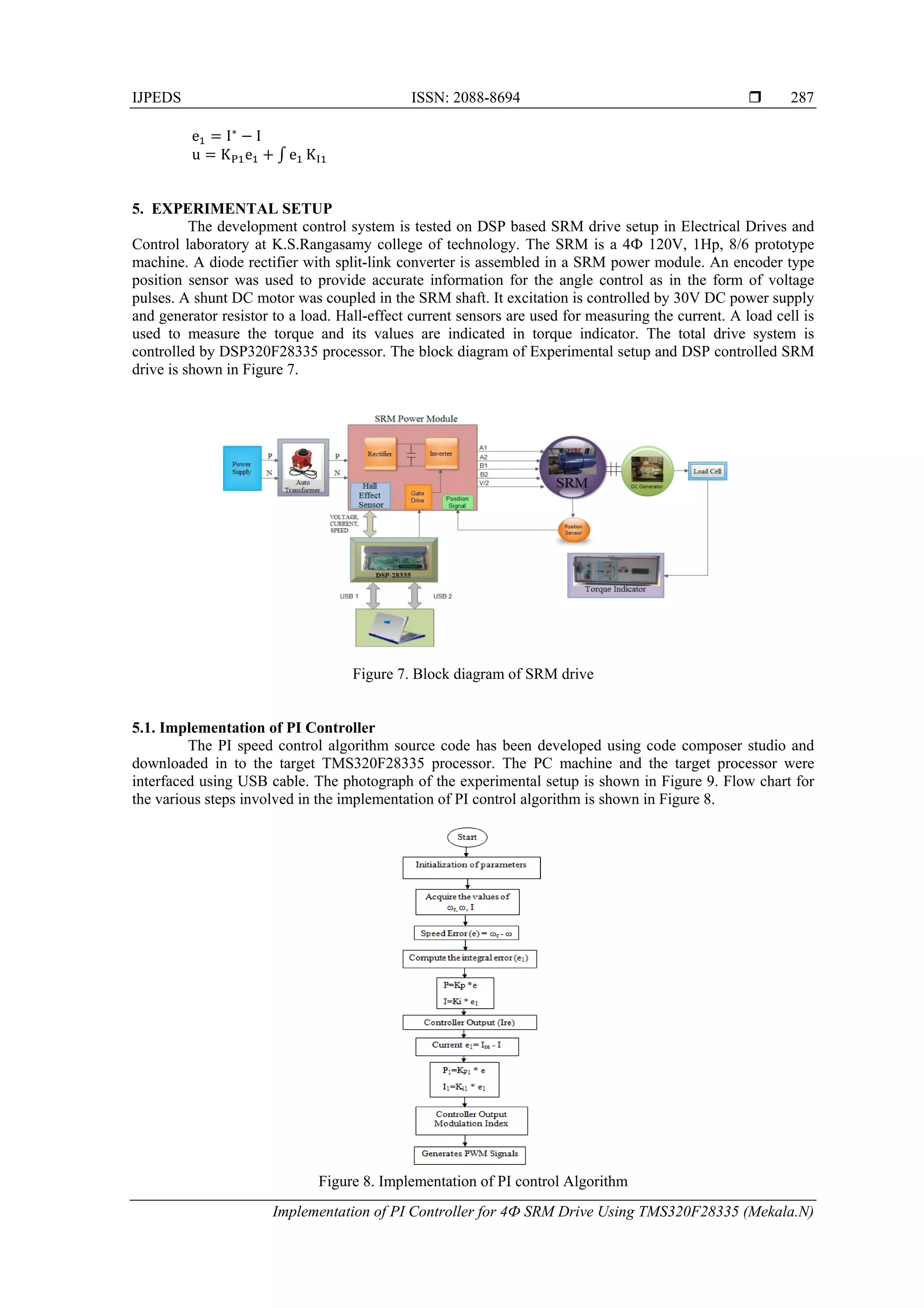 Implementation of PI Controller for 4Ф SRM Drive Using TMS320F28335 | PDF