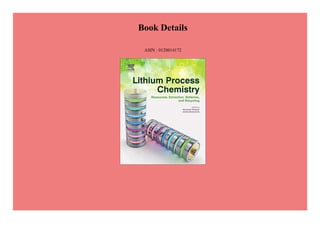 PDF Download Lithium Process Chemistry Resources Extraction Batteries ...