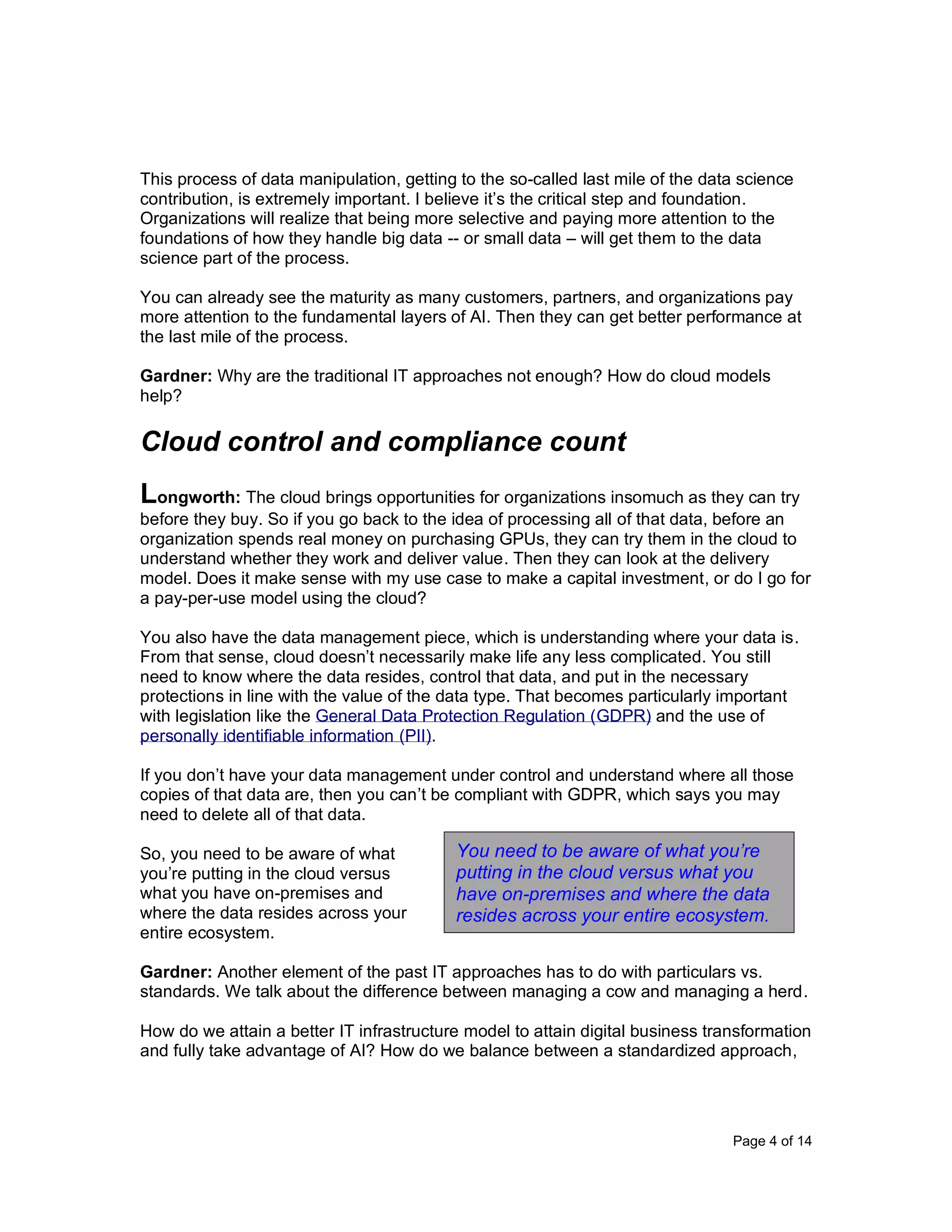 Mission Critical Use Cases Show How Analytics Architectures Usher in an ...