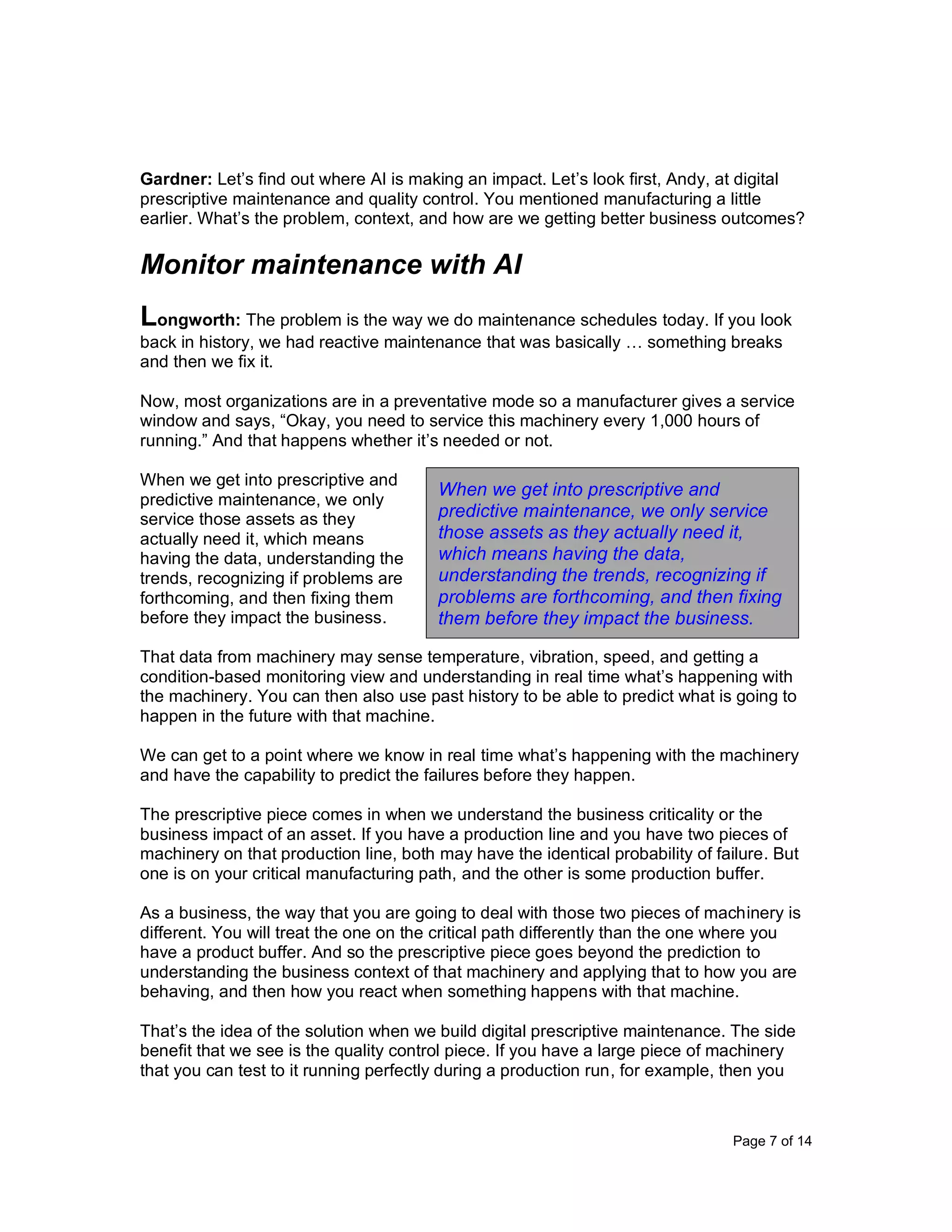 Mission Critical Use Cases Show How Analytics Architectures Usher in an Artificial Intelligence ...