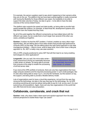 Mission Critical Use Cases Show How Analytics Architectures Usher in an Artificial Intelligence ...