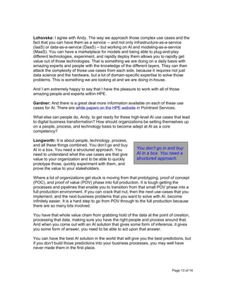 Mission Critical Use Cases Show How Analytics Architectures Usher in an Artificial Intelligence ...