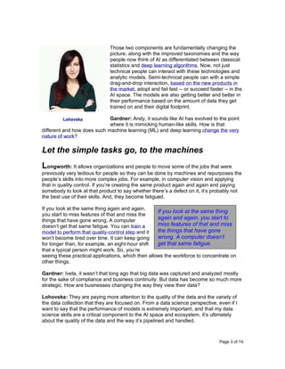 Mission Critical Use Cases Show How Analytics Architectures Usher in an Artificial Intelligence ...