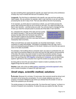 Mission Critical Use Cases Show How Analytics Architectures Usher in an ...