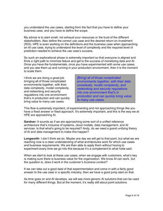 Mission Critical Use Cases Show How Analytics Architectures Usher in an Artificial Intelligence ...